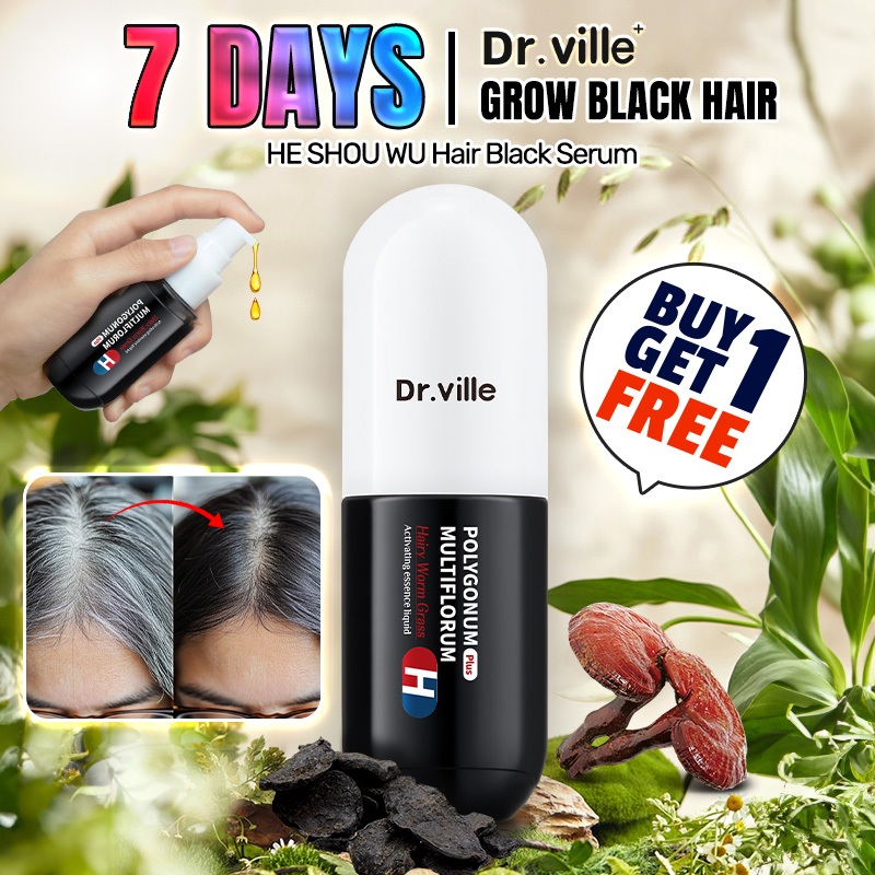 He Shou Wu Hair Growth Serum Hair Grower Oil Herbal Hair Treatment Anti Hair Loss Control Hair ...