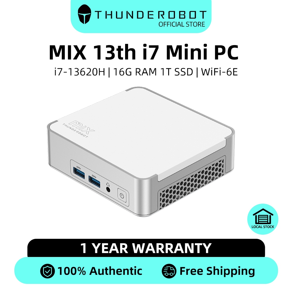 Thunderobot MIX Mini PC, i7-13620H 16G RAM 1T SSD WiFi-6E, 13th Gen i7 ...