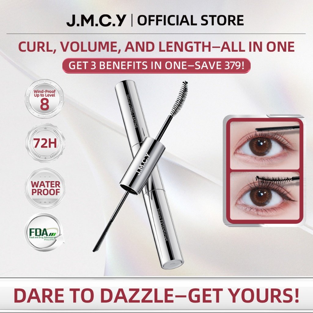 【Ready Stock】JMCY 3-in-1 72H Long Lasting Volumizer Mascara Waterproof Curl Eyelash Long Lash ...
