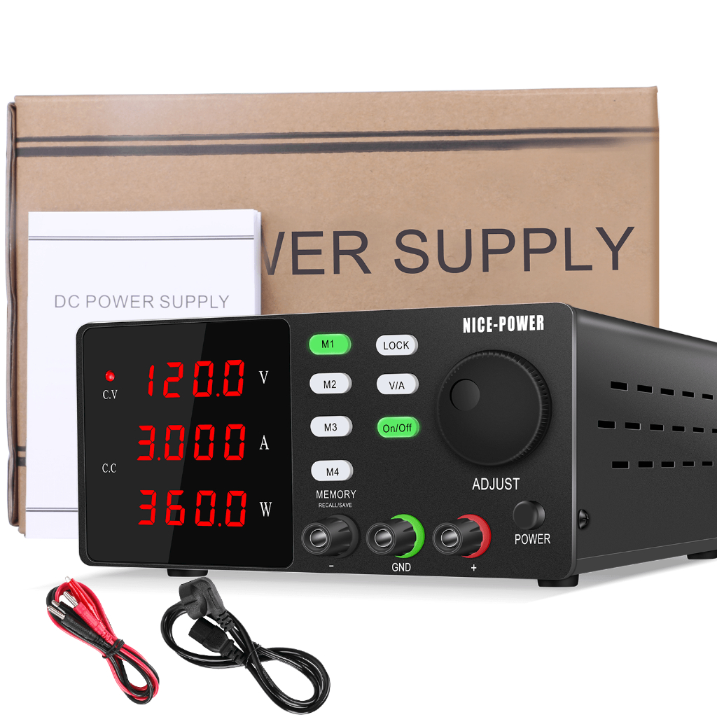 NICE-POWER DC power supply 120V 3A switch regulator power supply with 4 ...