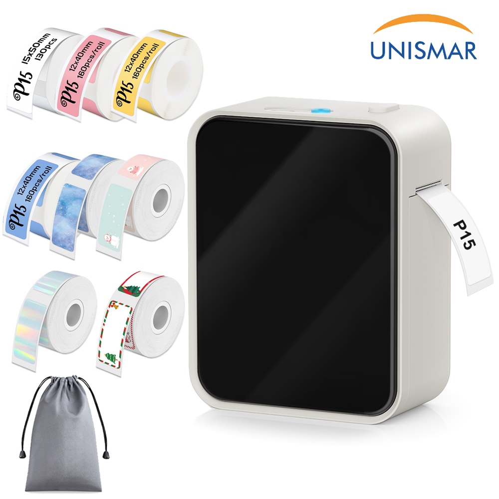 Pristar Thermal Label Printer P15 Bluetooth Label Sticker Printer Label Maker Machine Mini ...