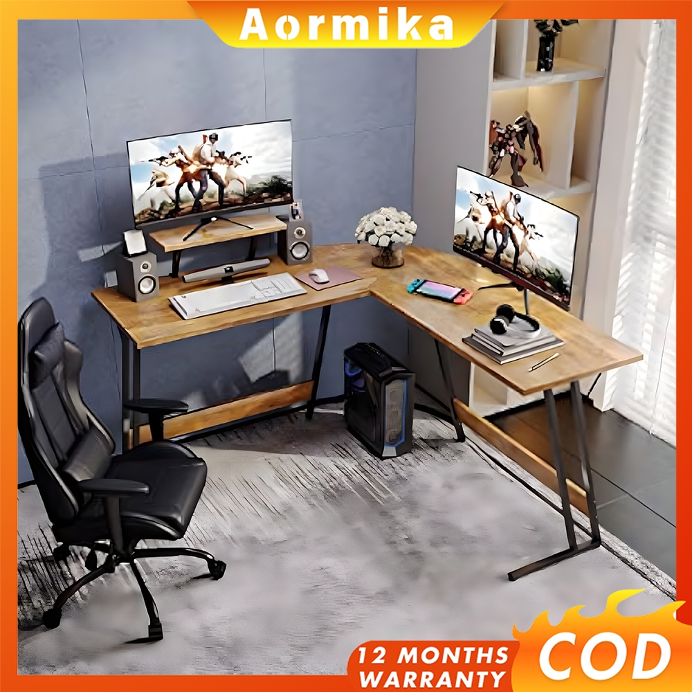 L-Shaped Table Computer Table Study Table Gaming Table Home Office ...