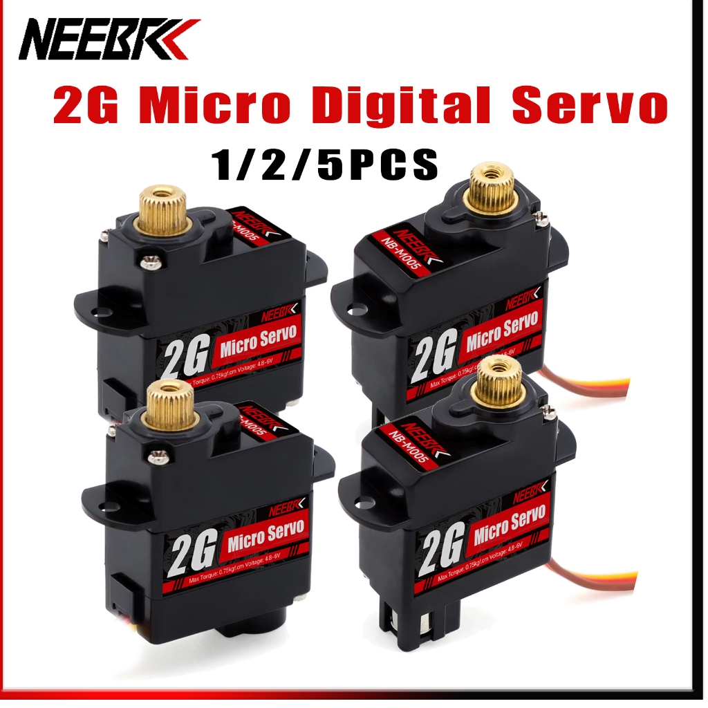 NEEBRC 1/2/5PCS 2G Waterproof Servo Micro Digital Servo High Torque ...