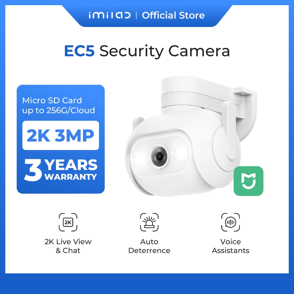 IMILAB EC5 CCTV Outdoor Camera 360° IP Camera Wifi Connect Cellphone App 2K Instant Notification ...