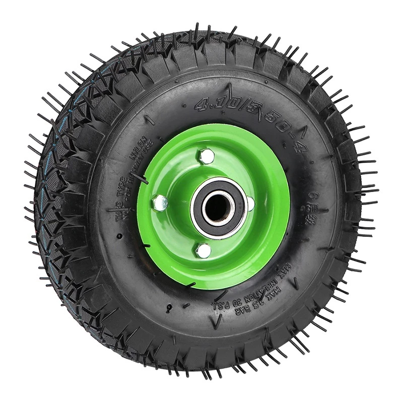 26cm 350-4 Inflatable Wheel Rubber Wheel Silent Caster Heavy Industrial ...