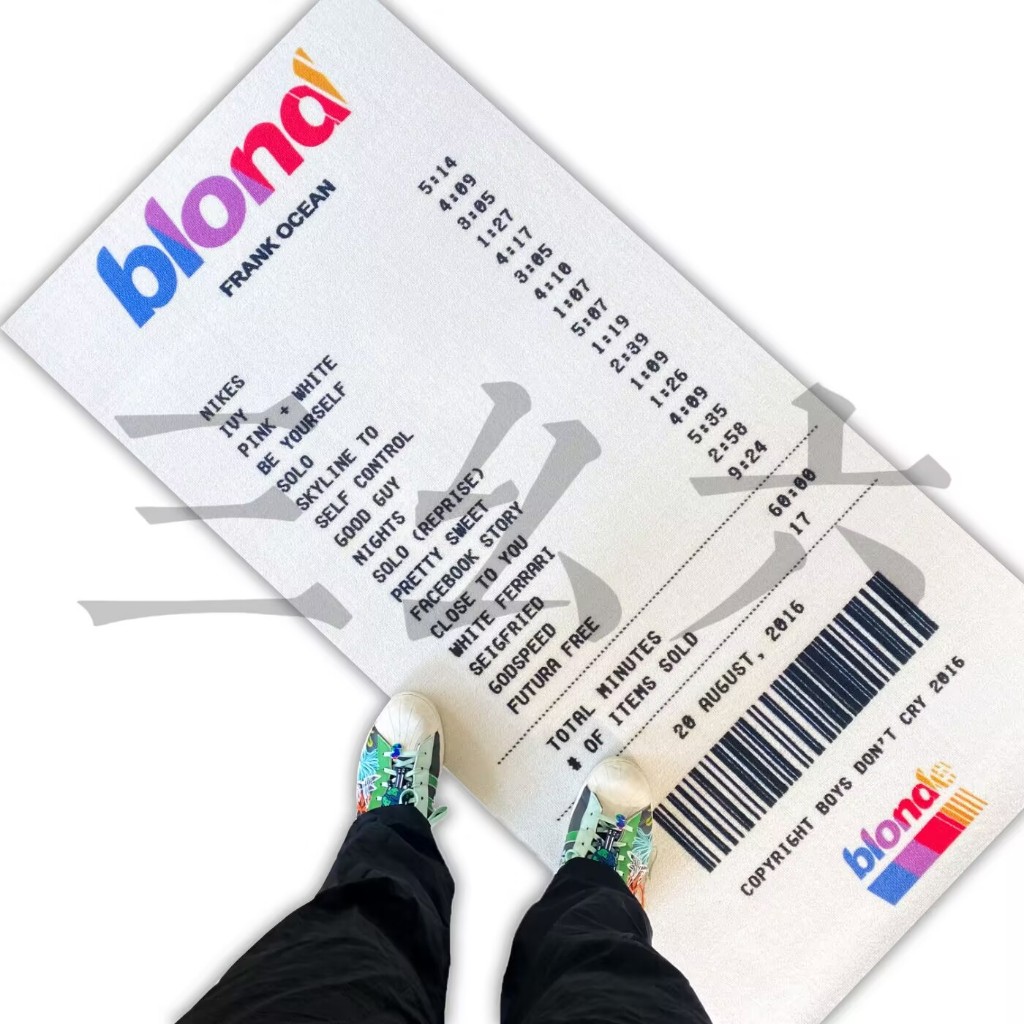 BLOND Album Receipt Carpet Decorative Carpet Fool Mat Living Room ...