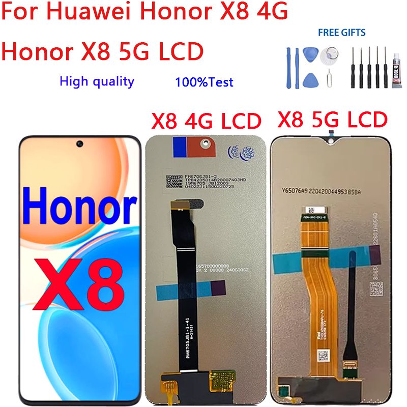 High quality LCD For Huawei Honor X8 4G/Honor X8 5G,TFY-LX1, TFY-LX2 ...
