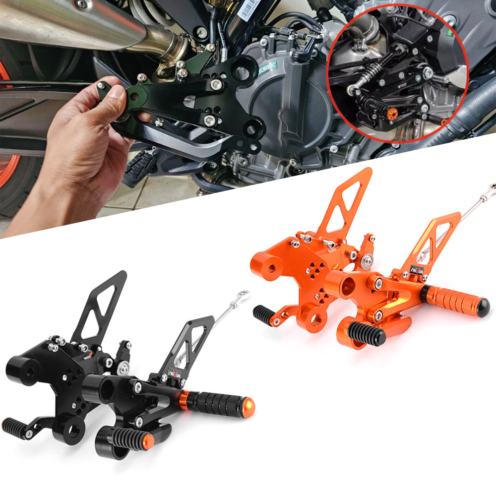 Adjustable Rider Rear Sets For KTM DUKE 790 890 2018 2019 2020 2021 ...