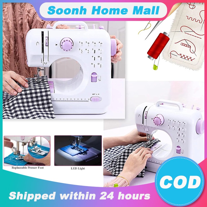 Portable Sewing Machine 12 Stitches Pro Upgraded Sewing Portable Mini ...