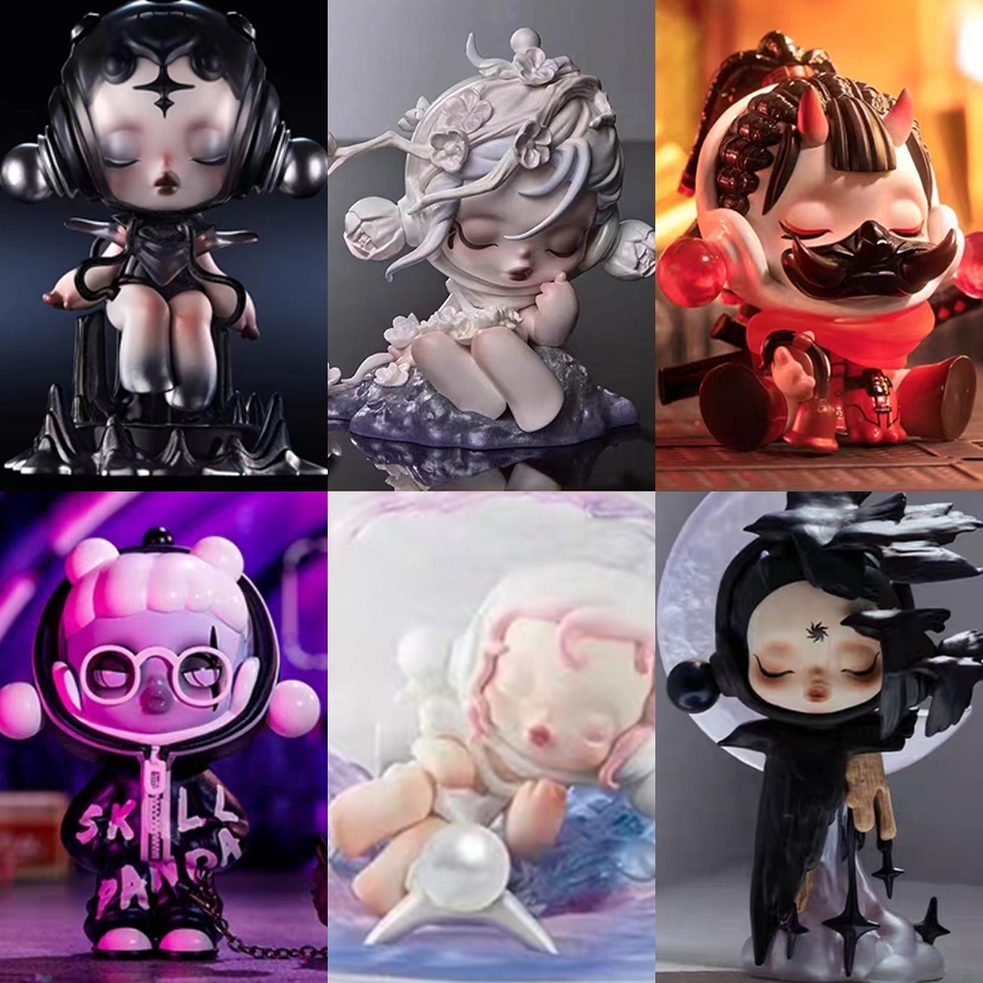 SKULLPANDA Secret Style Cute Kawaii Action Figures Kid Toy Doll Box ...