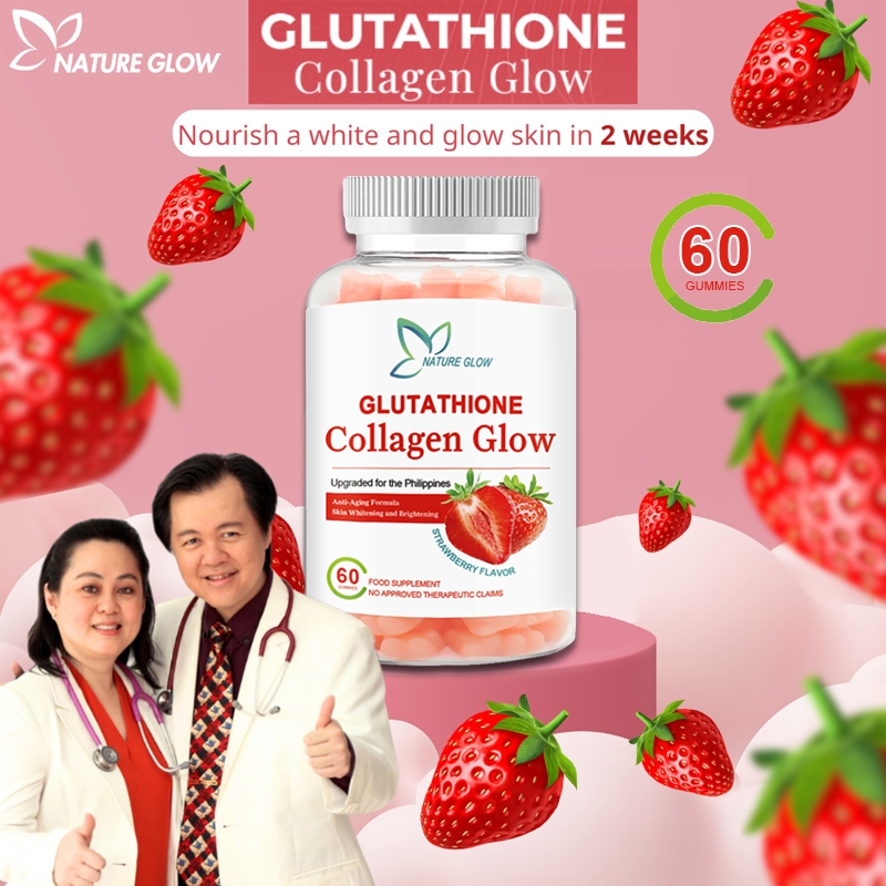 NATURE GLOW Glutathione Collagen Glow Original Anti-Aging Whitening ...