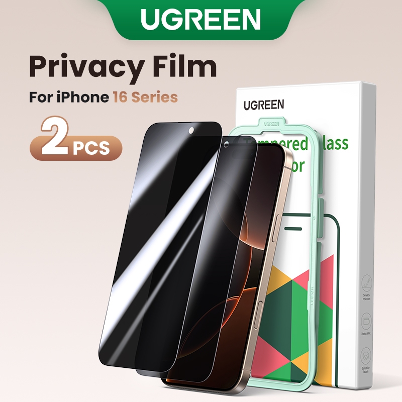 UGREEN 2PCS Privacy Screen Protector For iPhone 16 Pro Max Anti-Spy ...