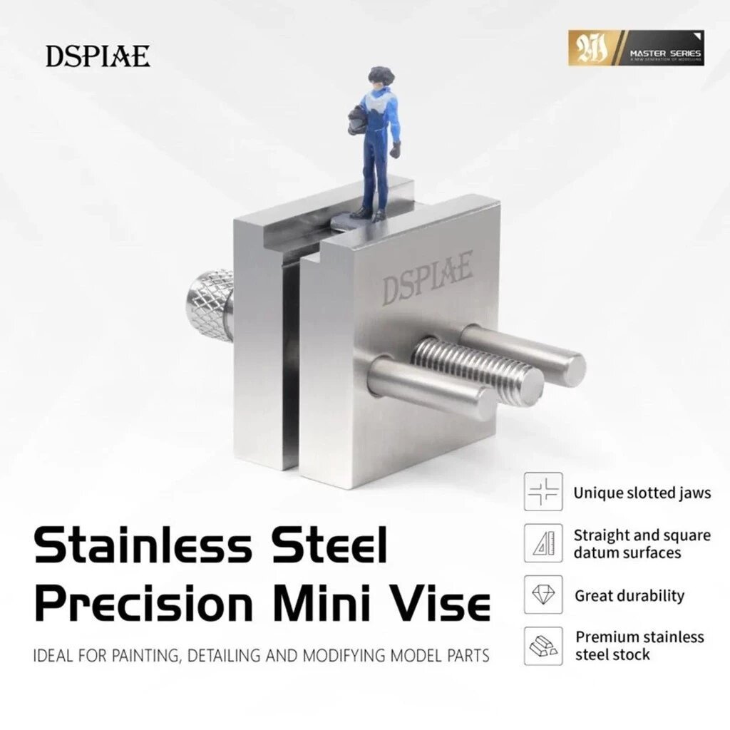 DSPIAE AT-MV Mini Vise Stainless Steel Precision Vise for Gundam Model ...