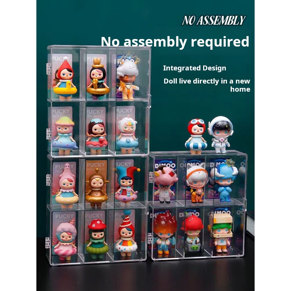 Dust-Proof Acrylic Display Case Wall Mounted Blind Box Storage Display ...