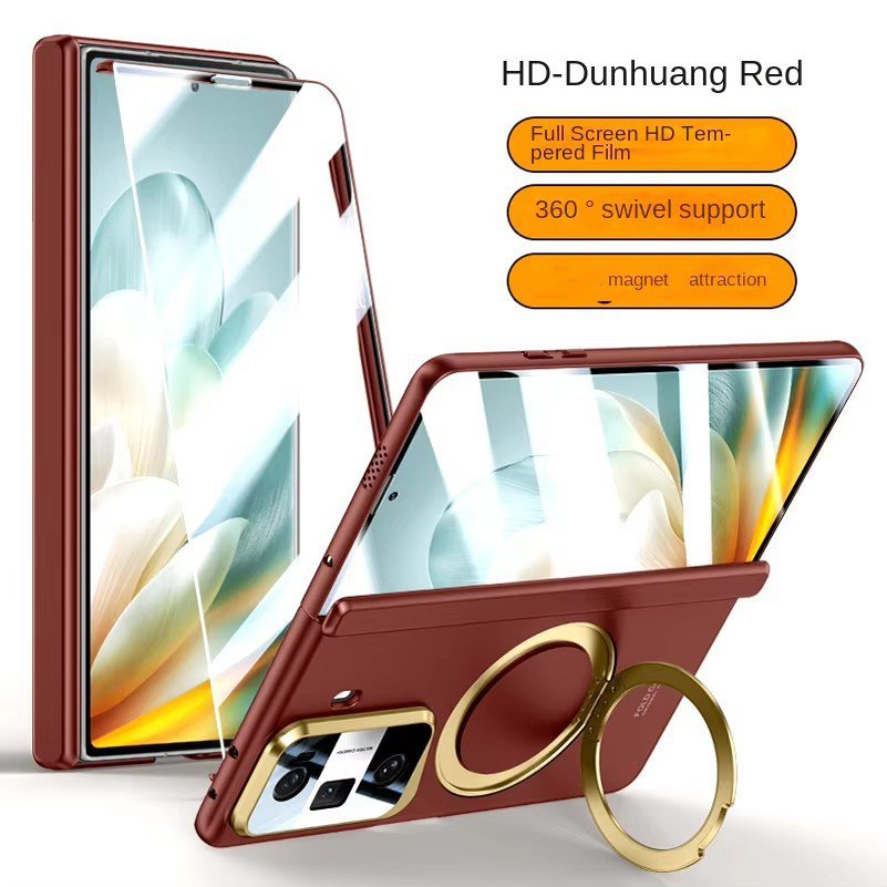 Magnet Metal Holder With Tempered Glass Flim Protect case For Honor ...