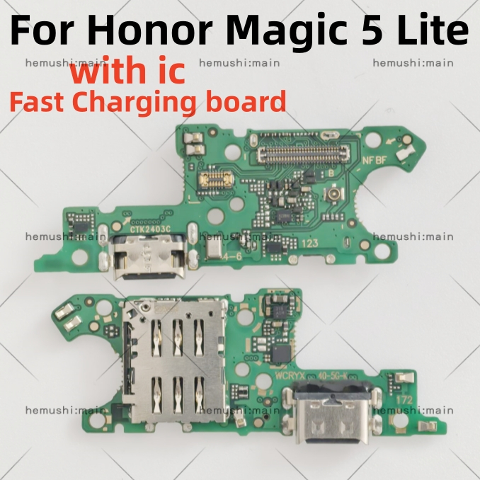 USB Charging charger port board For Honor Magic 5 Lite Mainboard Flex ...