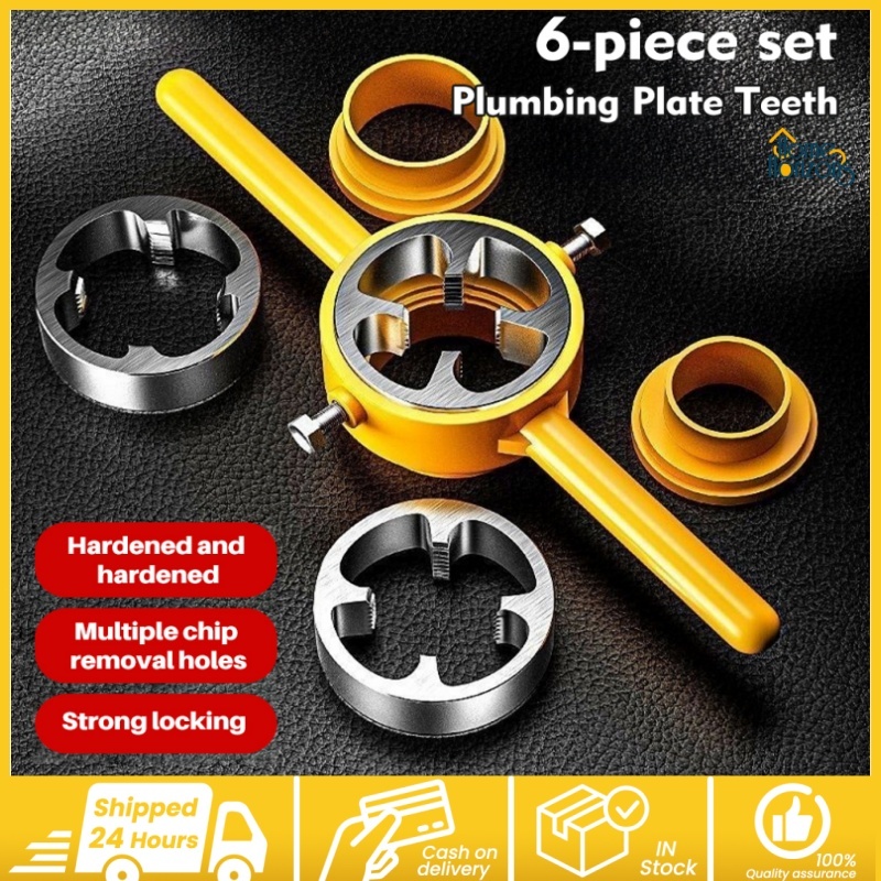 6Pcs Specialized Plastic Pipe Threading Mold PVC Pipe Threader Easy To ...