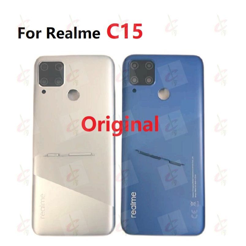 Back cover housing Replacement for Realme C15 Qualcomm Edition | Shopee ...