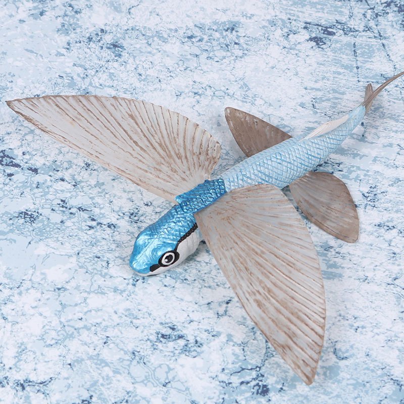 Marine life simulation aquarium static animal flying fish model wild ...