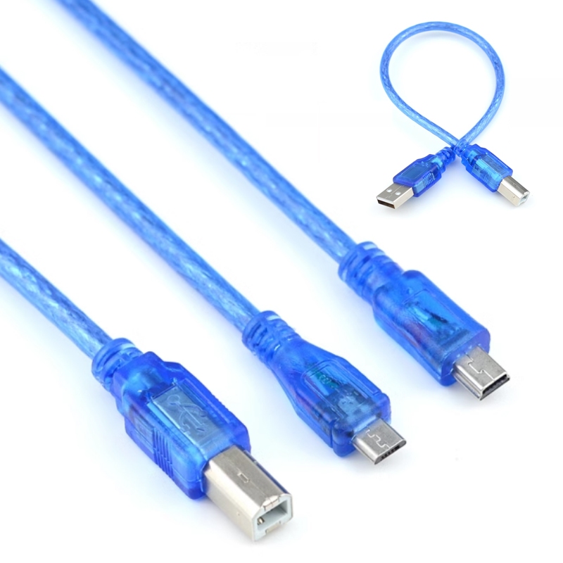 Mini/Micro/Square USB B Cable 30cm/50cm/100cm for Nano/Uno/Mega ...