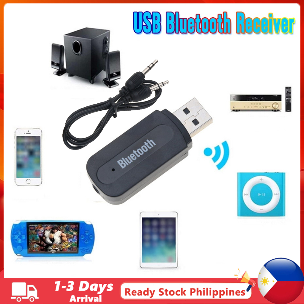 (Philippines Stock) Wireless Bluetooth USB Adapter Receiver Car Kit ...