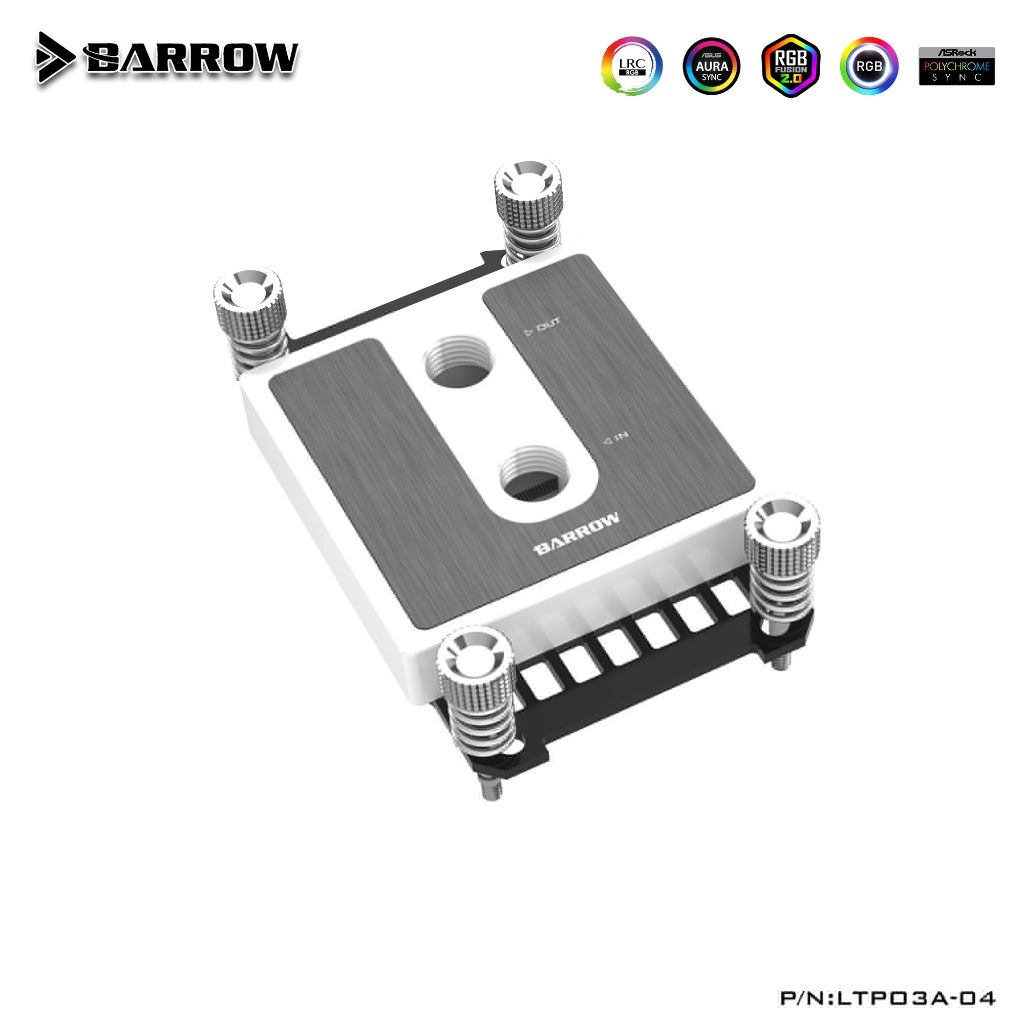 AMD RYZEN AM4 AM5 CPU Water Block(White POM)0.4MM Micro Channel BARROW ...