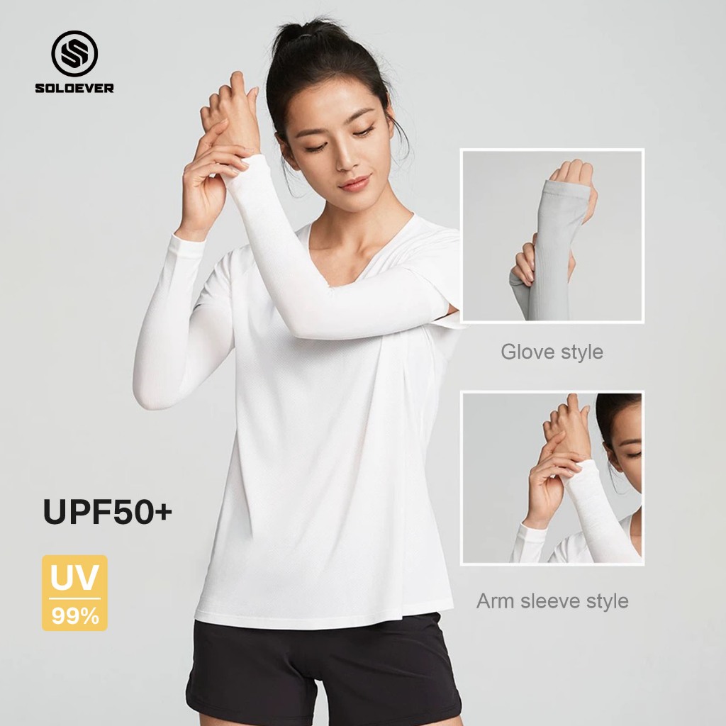 SOLOEVER Men Women Breathable Arm Sleeves/Ice Arm Sleeve Cover ...