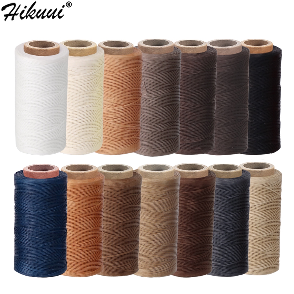 260M per Spool Flat Waxed Thread 0.8mm Heavy Duty Leather Sewing Wax ...
