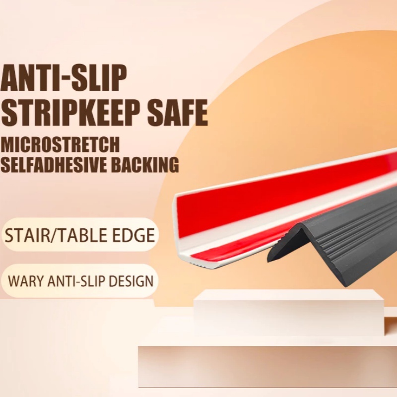 Anti Slip Strip 1M For Stair Ladders 250MM Safe Stair Nosing PVC 3 FT x ...