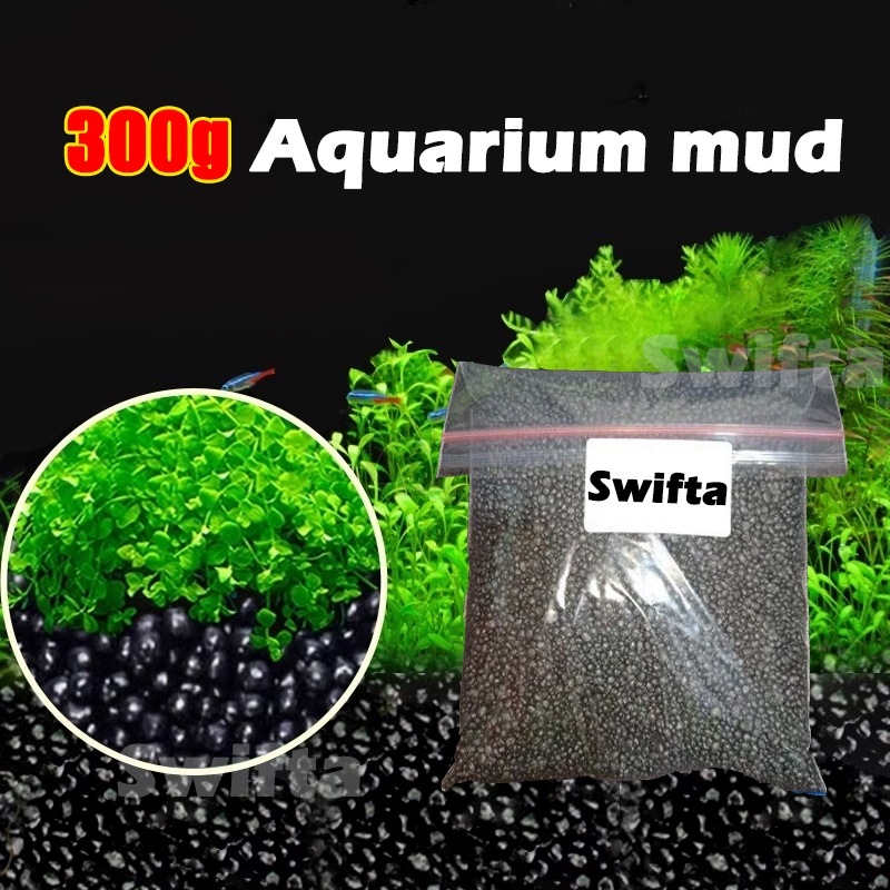 300g Aquarium substrate soil Water grass mud Fish tank soil for aquatic ...