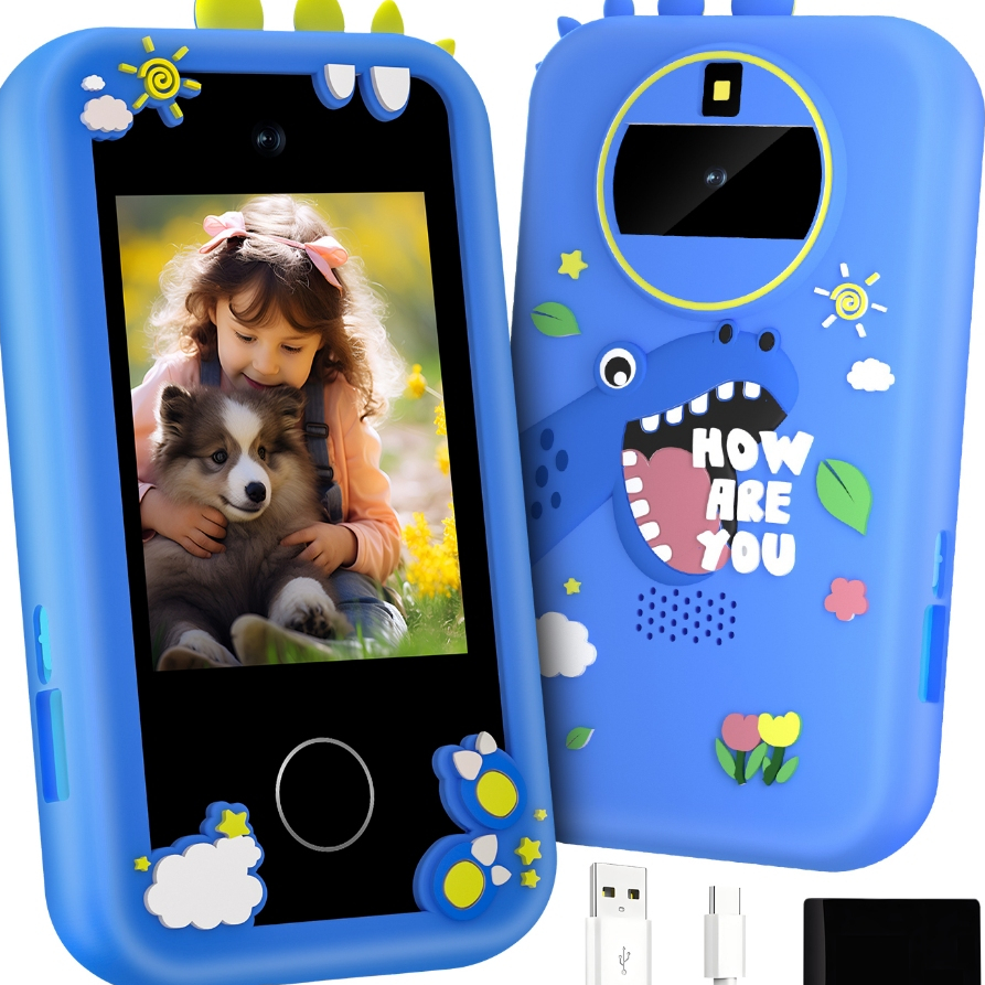 Kids Smart Phone Toys Children Learning Toy Camera HD IPS Touch Screen ...