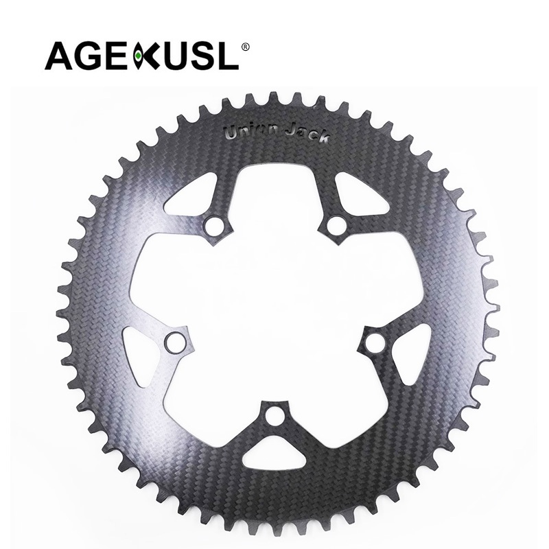 Union Jack Bike Chainring Chainwheel Carbon Chain Wheel 48T 50T 52T 54T ...