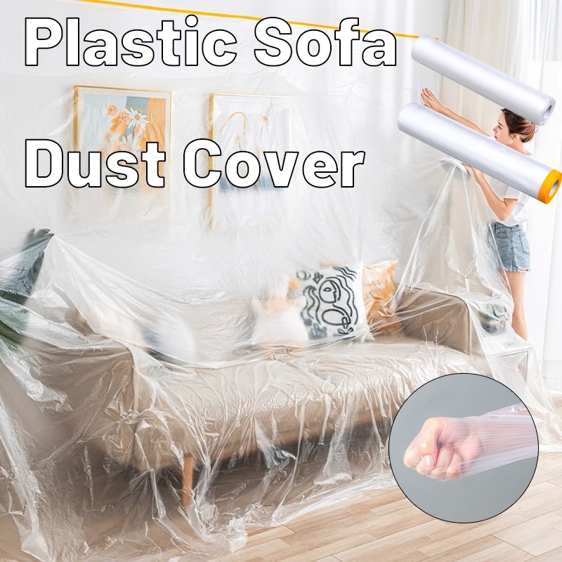 Plastic Dust Cover Furniture Protective Cover Disposable Household Dust ...