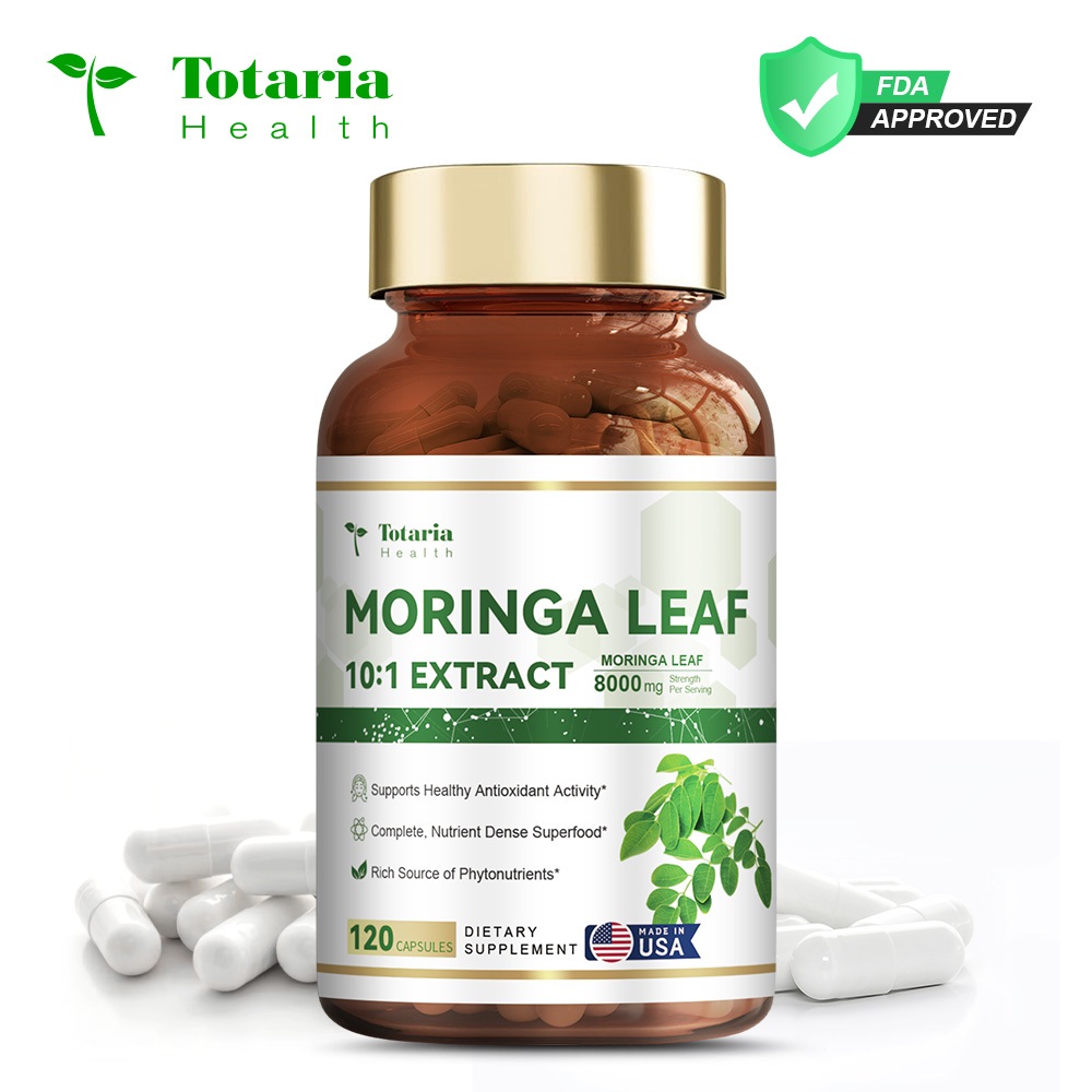 Totaria Moringa Capsule, 8000 mg organic Moringa leaf, 10:1 Extract ...