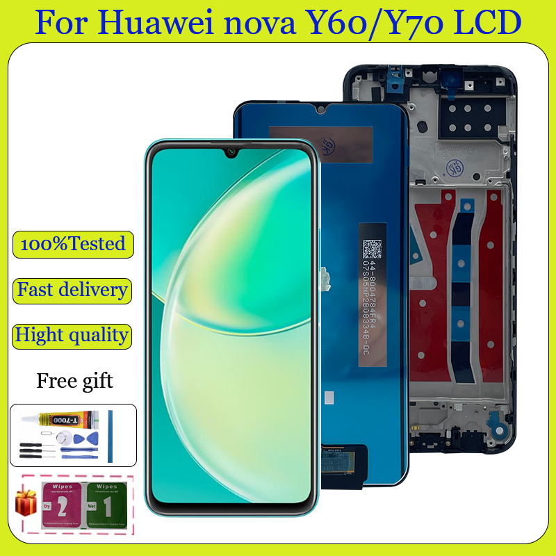 Original For Huawei Nova Y60 Nova Y70 LCD Display Touch Screen With Frame Replacement | Shopee ...