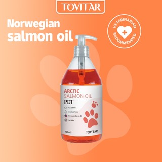 Tovitar® Norwegian salmon Oil 300ml Glossy fur for cats and dogs ...