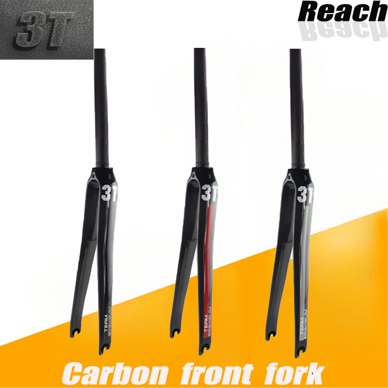 3T 700C road bike 3K gloss full carbon fiber front fork bike parts ...