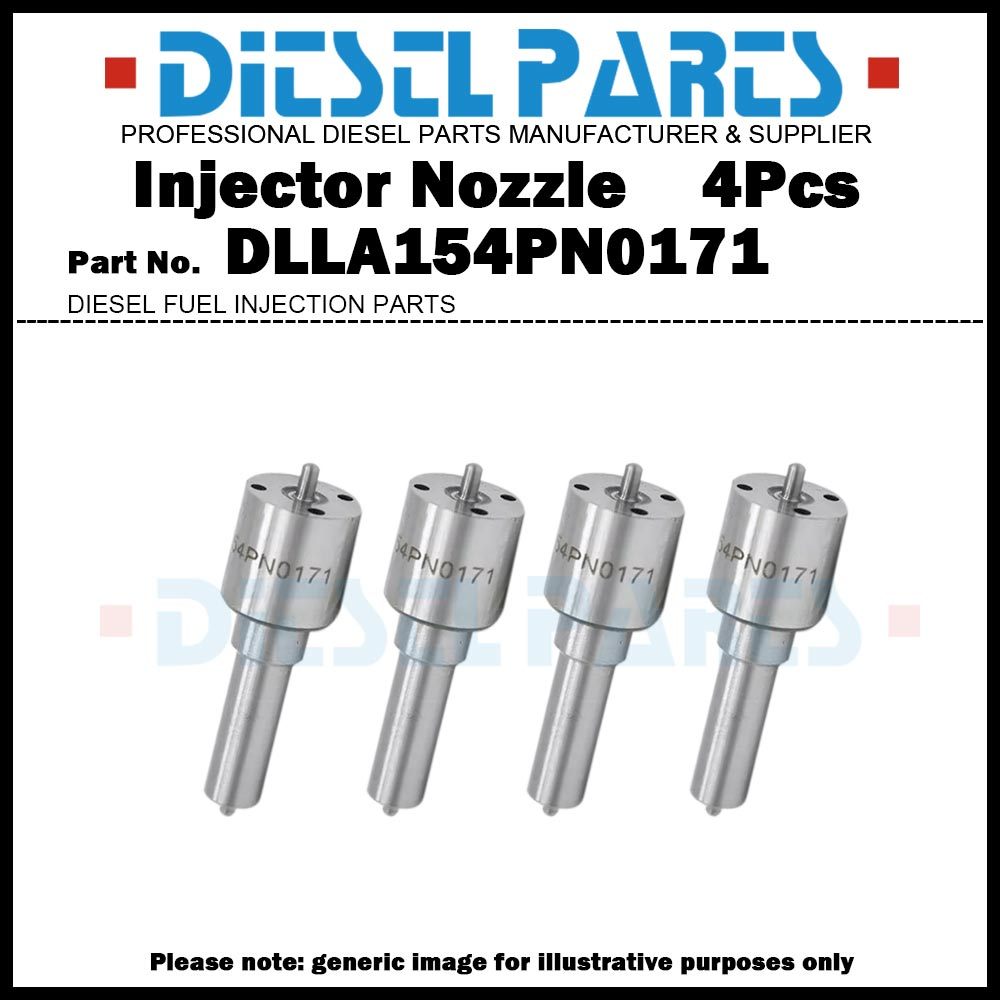 4Pcs/Set Diesel Fuel Injector Nozzle Tips 105017-0171 DLLA154PN0171 ...