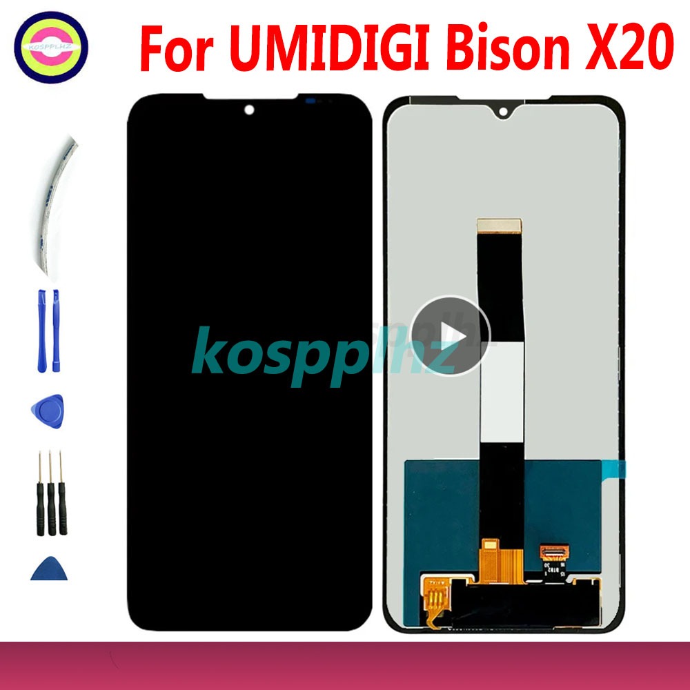 KOSPPLHZ For UMIDIGI Bison X20 LCD Display Screen Front Touch Glass ...