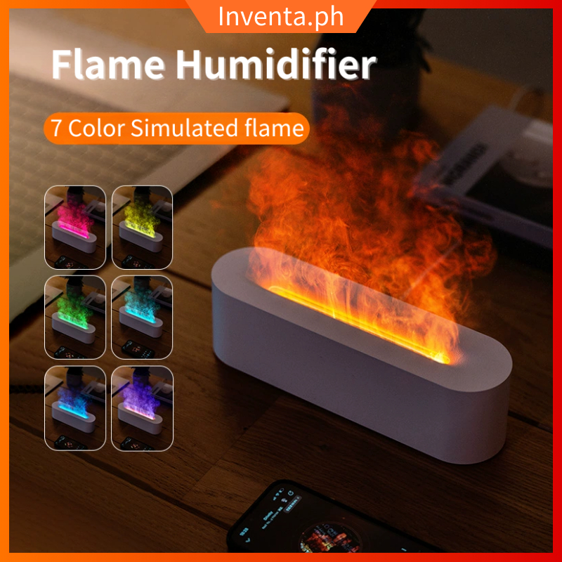 Simulation Flame Diffuser for Home Desktop Colorful Flame Humidifier ...