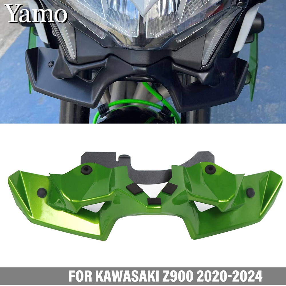 Motorcycle Accessories Black Bare Front Spoiler Winglet Aero Wing Kit ...