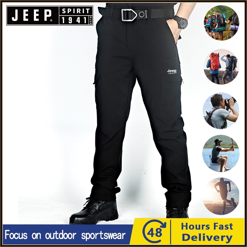 Jeep Spirit Stretch Fabric Multi-function City Tactical Sports Pants ...