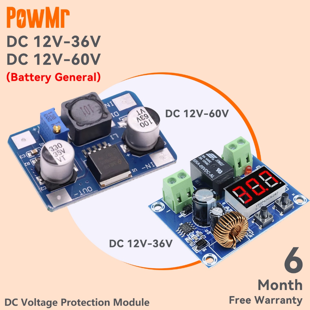 PowMr Low Full Cut Per Voltage Range DC 12-60V Battery Protection ...