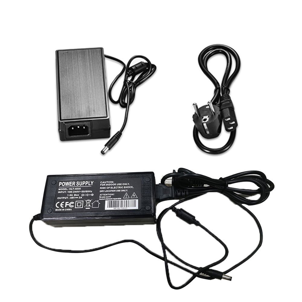 Hamrol DC 52V 3A Power Adapter for CCTV POE NVR System 100-240V Input ...