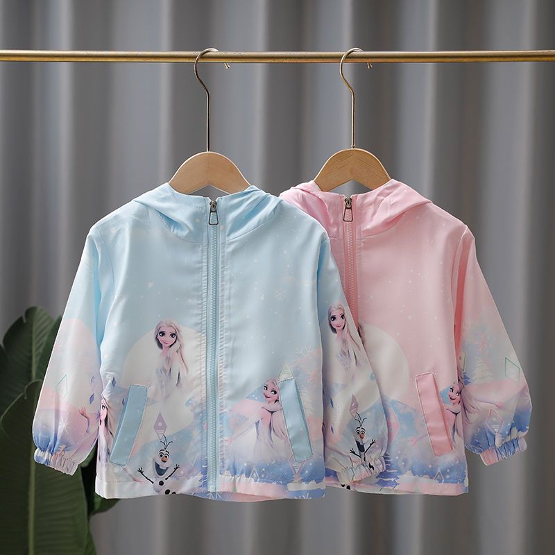 Frozen Children Girl Jacket Spring Autumn Kid Gradient Cartoon Elsa ...