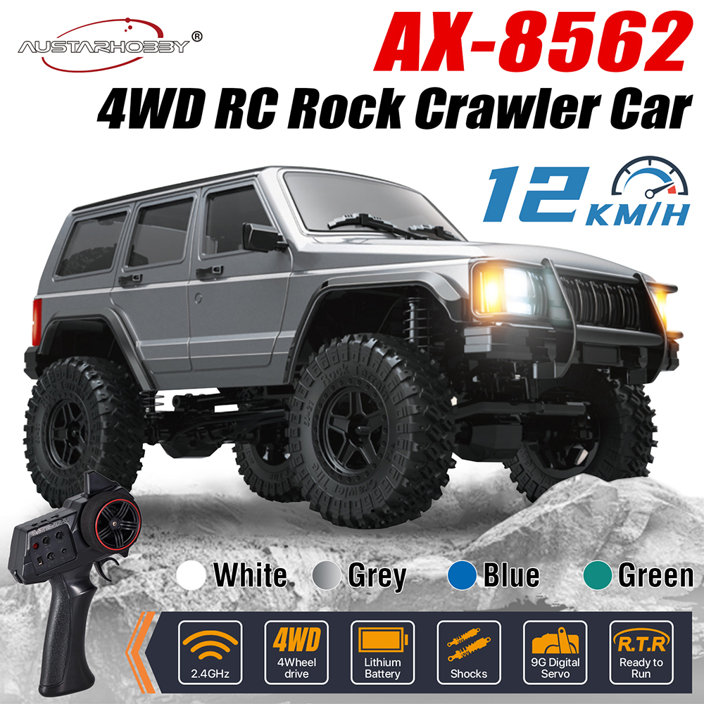 AUSTARHOBBY AX-8562 1/18 RC Car 4WD Rock Crawler Car 2.4G RC Remote ...