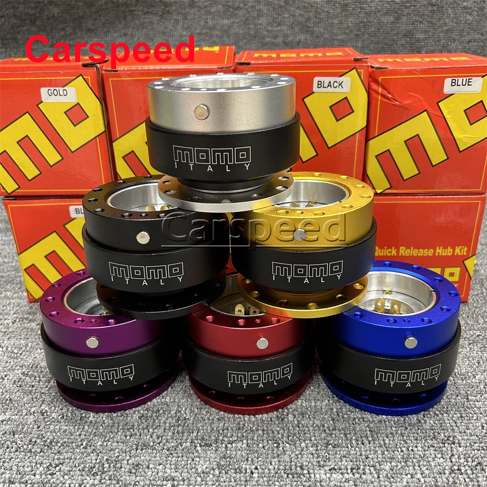 MOMO Car Racing Steering Wheel Quick Release Hub Adapter Snap Off Boss Kit with Lock Universal 6 ...