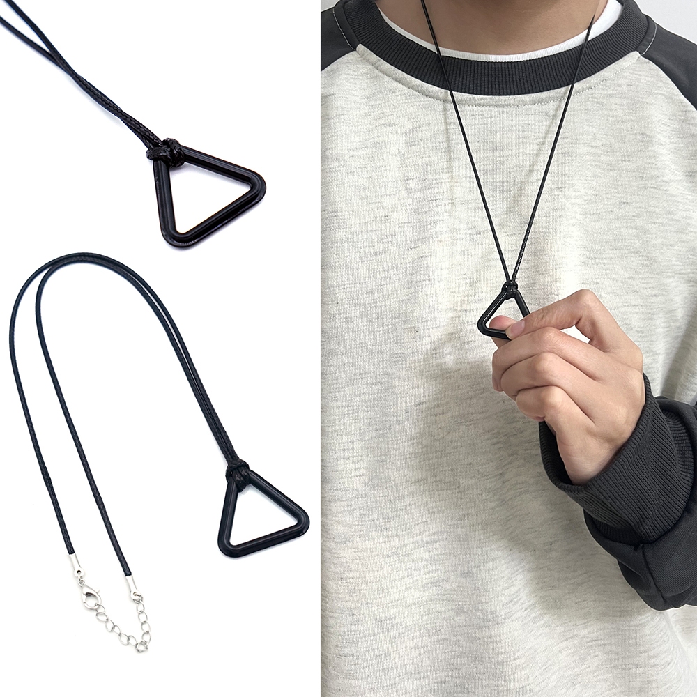 Chainsaw Man Necklace, Triangular Pull Ring Pendant, Game Necklace for ...