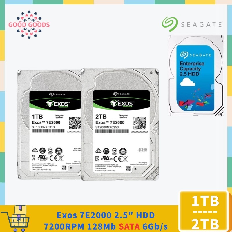 DELL/HP/SEAGATE ENTERPRISE Exos 7E2000 1TB 2TB Secure 2.5 HDD ...