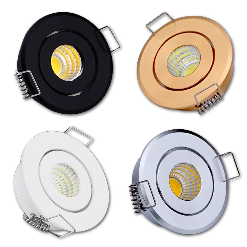 Small Recessed Ceiling 3W LED Spot Light COB 110V 220V Dimmable Driver ...